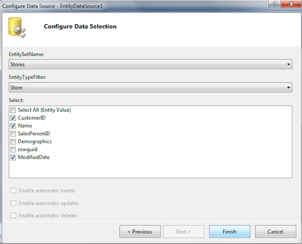 EntityDataSource Control Basics - Simple Talk
